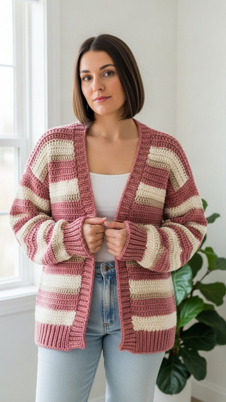 18 Crochet Chunky Cardigan Ideas For Women - Yarn Nest Studio